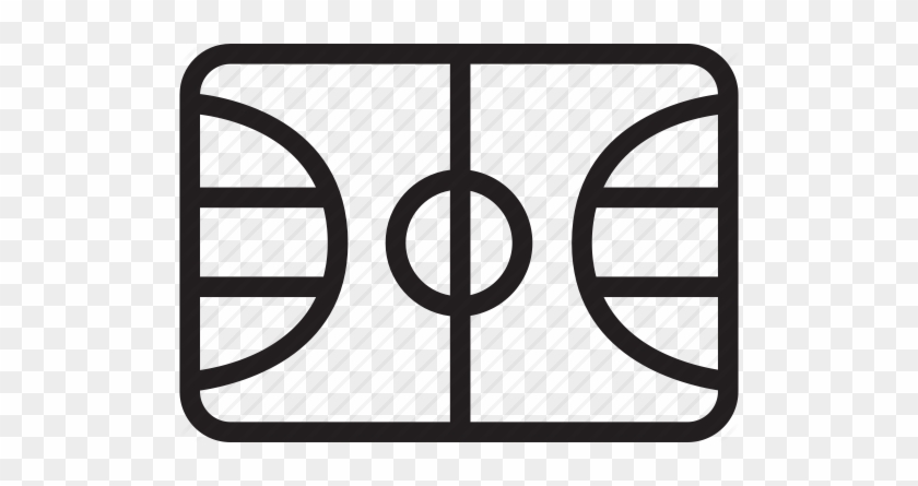 Open Gym - Basketball Field Icon - Full Size PNG Clipart Images Download