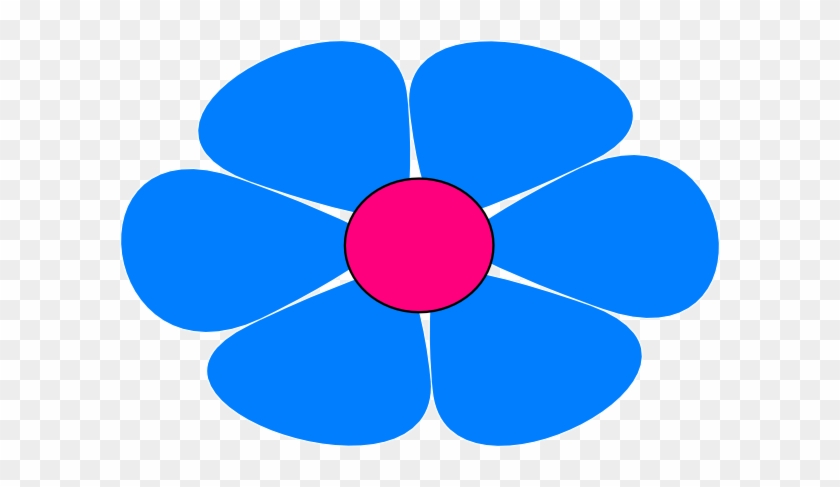 Blue Flower Power Clip Art At Clker - Clip Art - Free Transparent PNG ...
