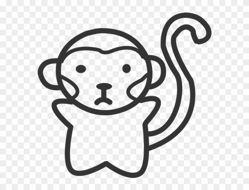 Monkey Business - Line Art - Full Size PNG Clipart Images Download