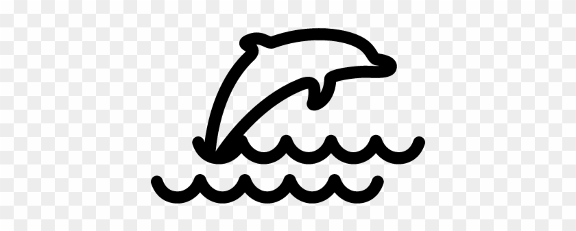 Dolphin Jumping Vector - Icon - Full Size PNG Clipart Images Download