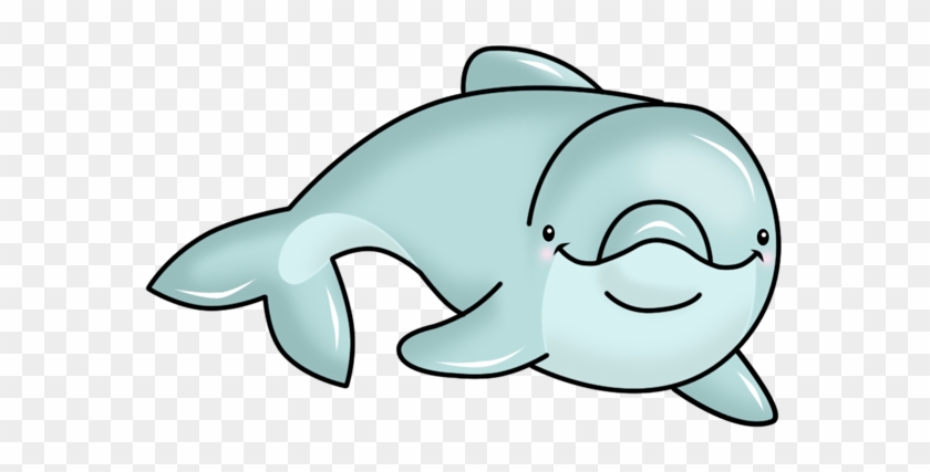 Dolphin Face Clipart - Cartoon Dolphin Facing Forward - Full Size PNG ...