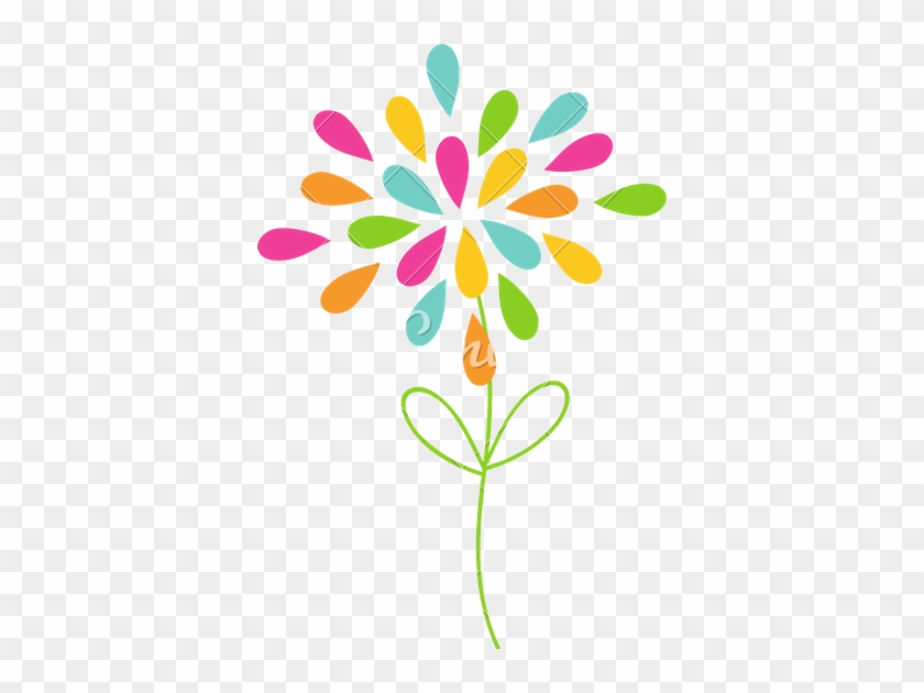 Colorful Flower Vector - Flower Vector Png - Full Size PNG Clipart ...
