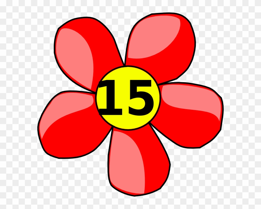 This Free Clip Arts Design Of Counting Flower - Flower Clip Art - Full ...