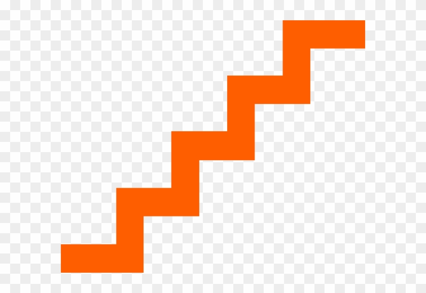 Orange Stairs Clip Art At Clker - Stairs Clipart No Background - Full ...