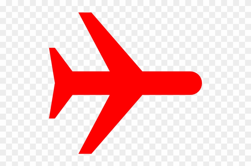 Free Red Airplane Mode On Icon Download Red Airplane - Red Airplane ...