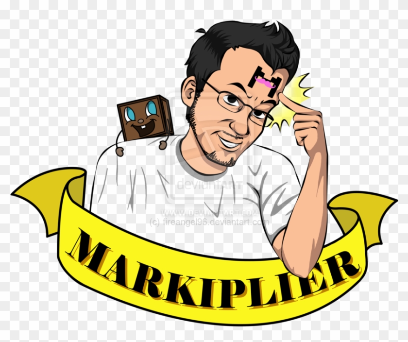Markiplier W/ Tinyboxtim - Cartoon - Free Transparent PNG Clipart ...