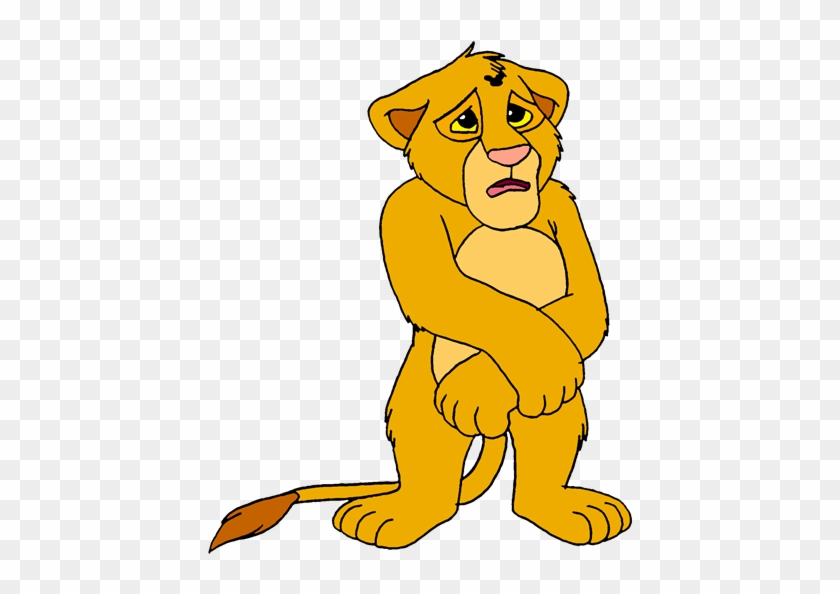 Sad Cub Johnny By Lionkingrulez - Sad Cartoon Lion - Full Size PNG ...