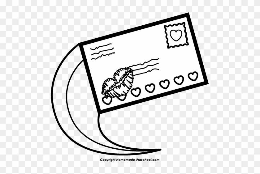 Mail Delivery Clipart - Mail Clip Art Black And White - Full Size PNG ...
