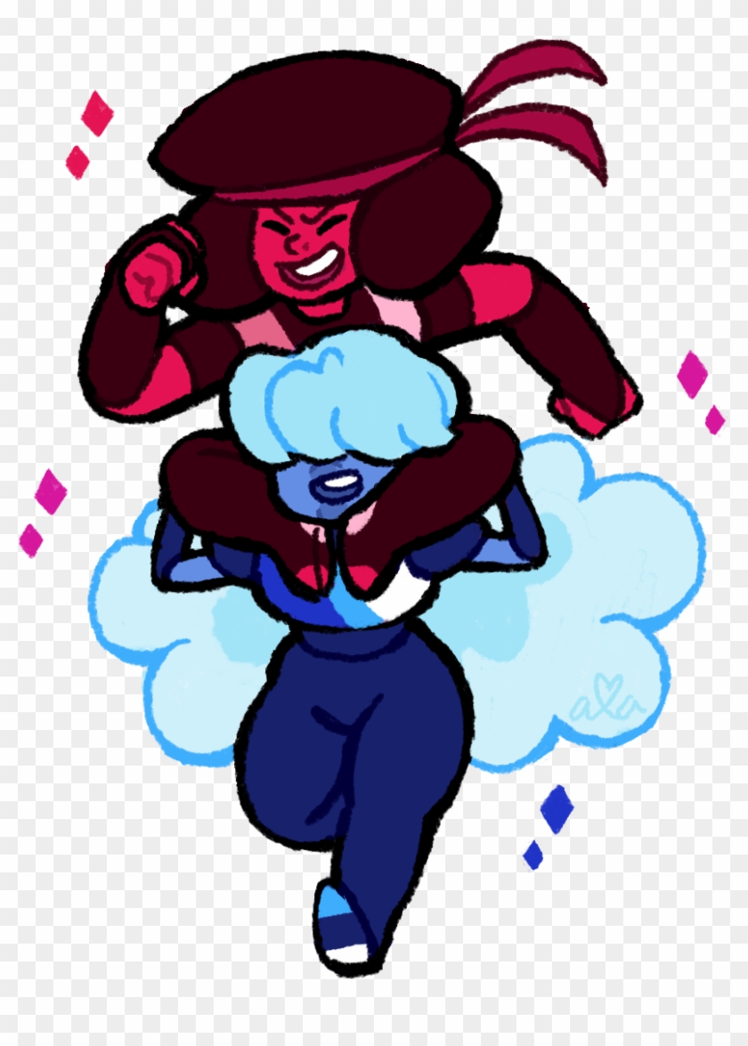 Ruby And Sapphire - Steven Universe - Full Size PNG Clipart Images Download