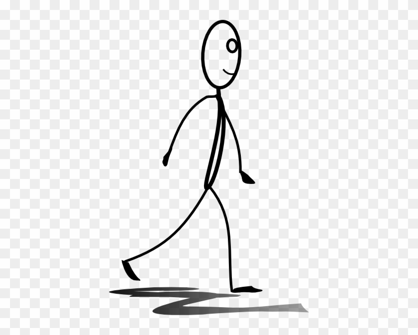 Stickman Walking Clip Art - Stick Figure Walking Clipart - Full Size ...