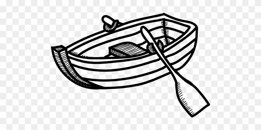 Size - Outline Image Of Boat - Full Size PNG Clipart Images Download