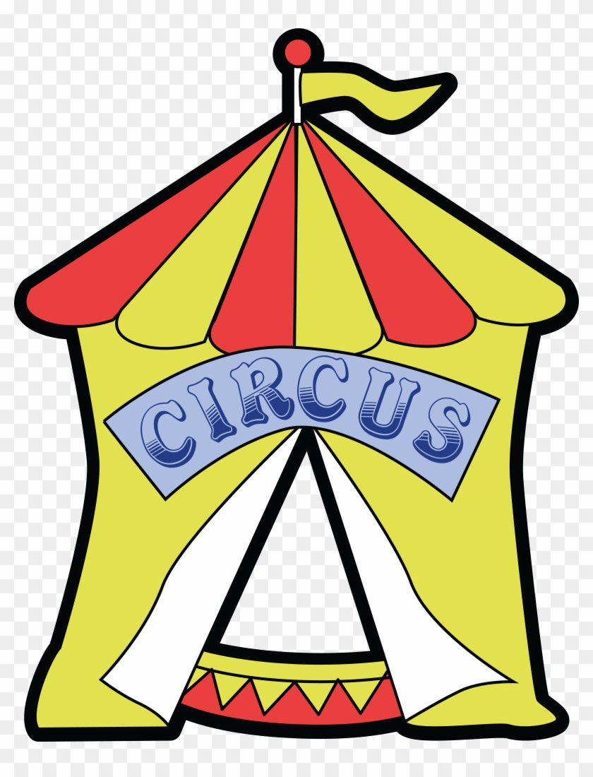 Free Clipart Of A Big Top Circus Tent - Big Top Circus Clipart - Full ...