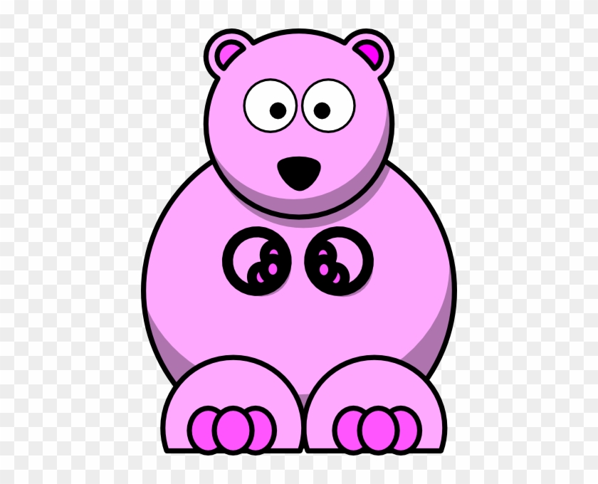 Pink Teddy Bear Clip Art At Clker - Cartoon Polar Bear - Full Size PNG ...