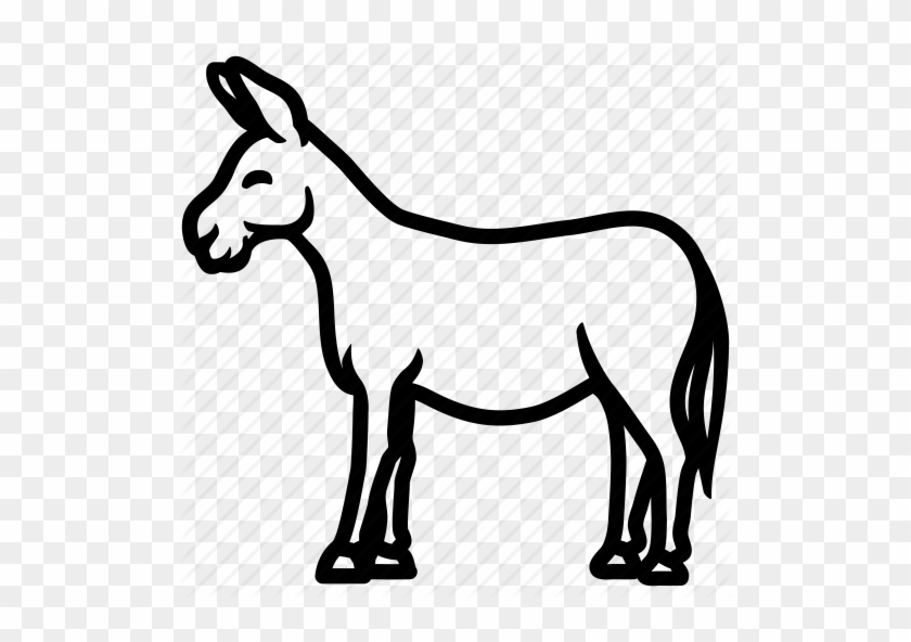 Ass, Donkey, Horse, Jackass, Mule Icon Icon Search - Donkey Icon - Full ...