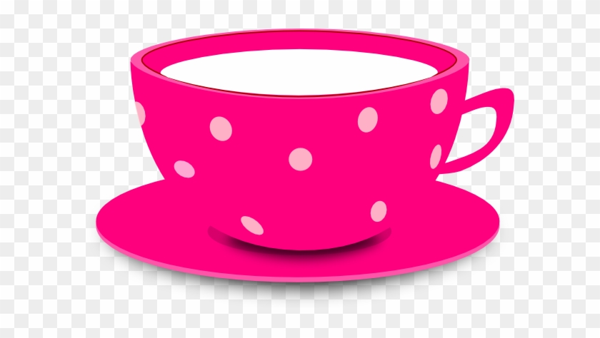 Tea Cup Pink Clip Art At Vector Clip Art - Cute Tea Cup Clipart - Full ...