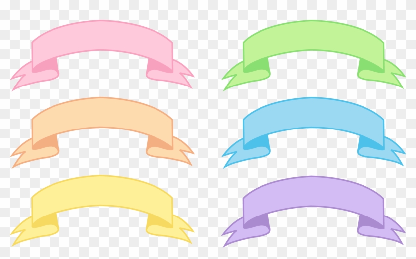 Pastel Ribbon Banner Clipart - Pastel Ribbon Banner Clipart - Full Size ...