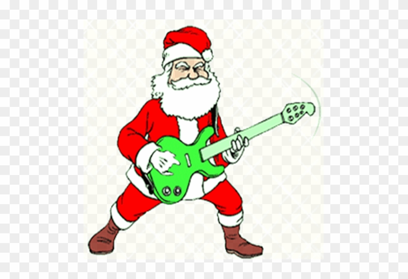 Santa Claus Rockero - Merry Christmas Gif With Music - Full Size PNG ...