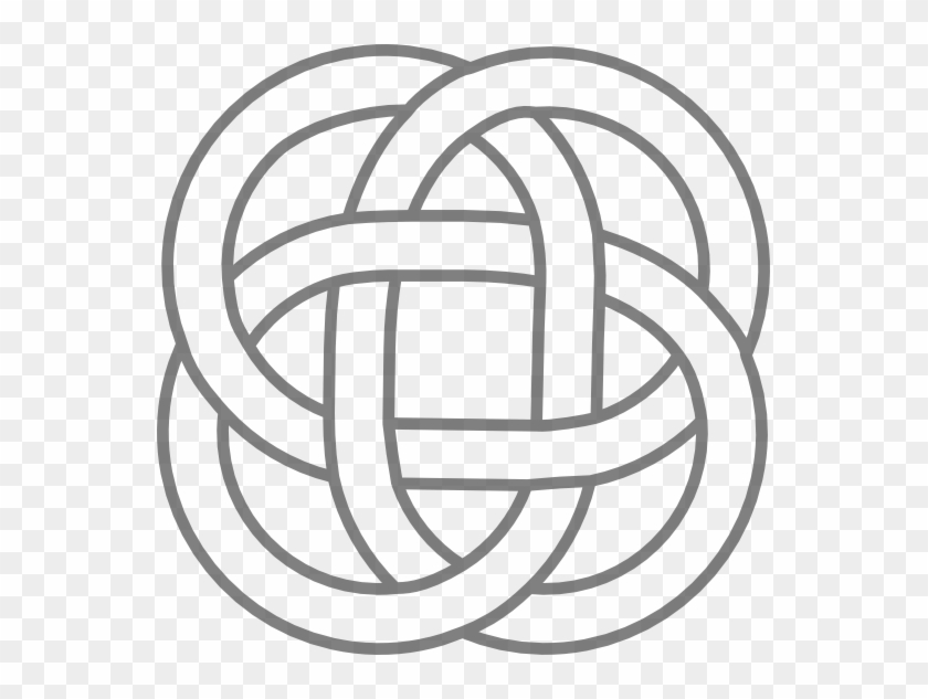 Celtic Inspired Knots 4 Black White Line Art 555px - Simple Celtic ...