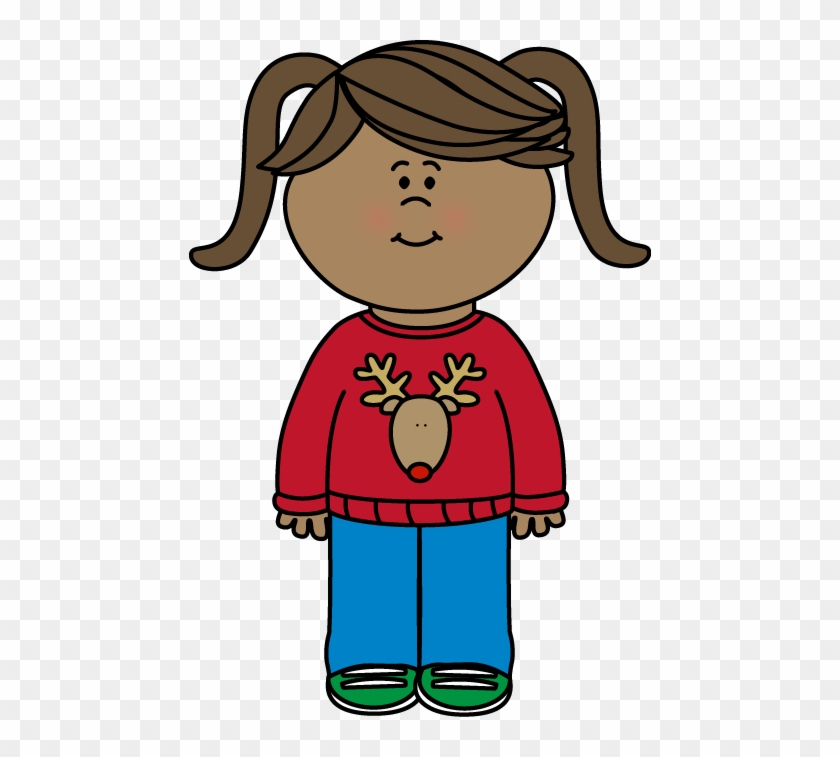 Christmas Clipart Clothes - Wearing Sweater Clipart - Full Size PNG ...