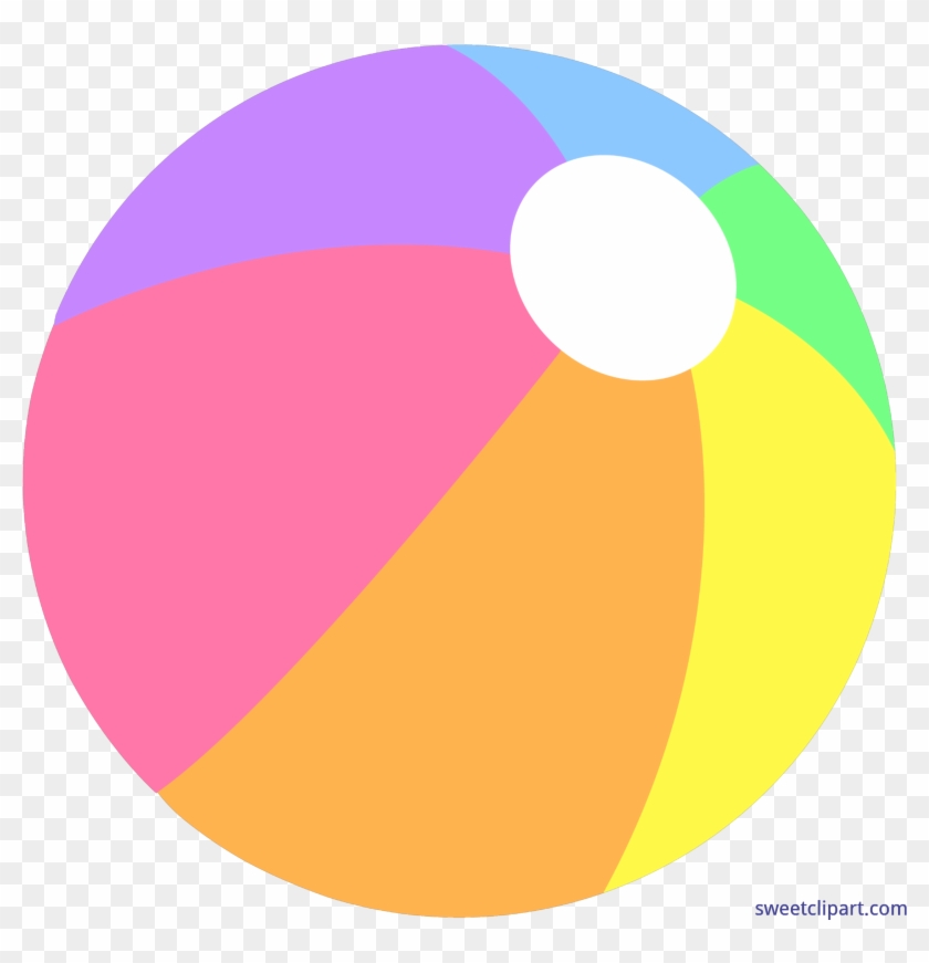 Water Clipart Beach Ball - Cute Beach Ball Clipart - Full Size PNG ...