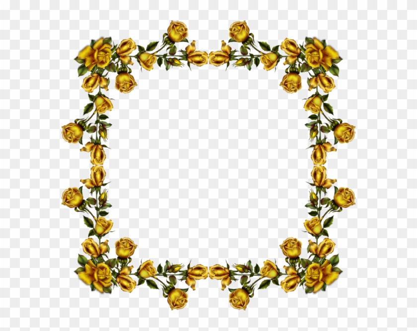 Floral Border - Decoupage - Full Size PNG Clipart Images Download