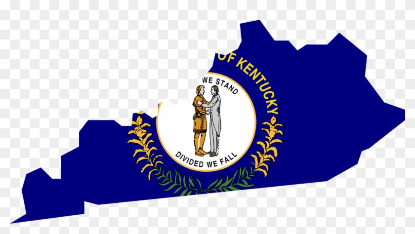Kentucky, Map, Usa, State, Flag, America - Kentucky State With Flag ...