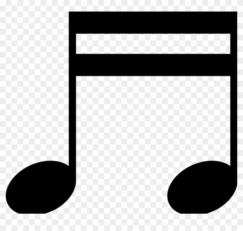 Music Notes Clipart Double - Music Note Transparent - Full Size PNG ...