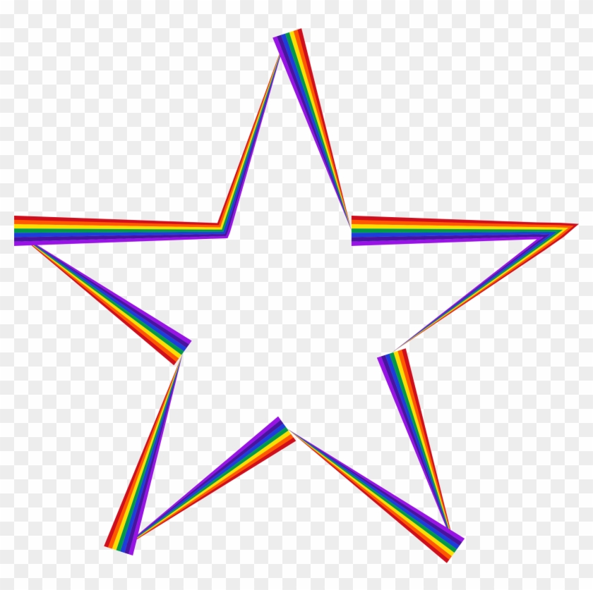 Rainbow Star - Rainbow Star Png - Full Size PNG Clipart Images Download