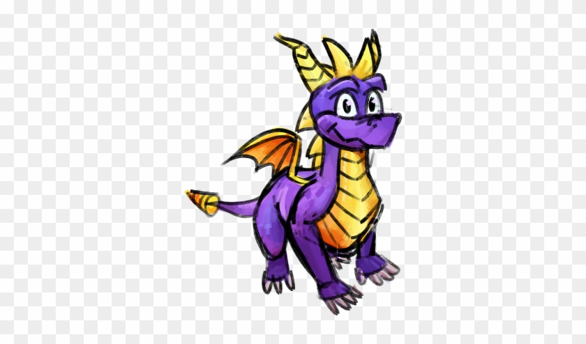 Spyro Doodle - Cartoon - Free Transparent PNG Clipart Images Download