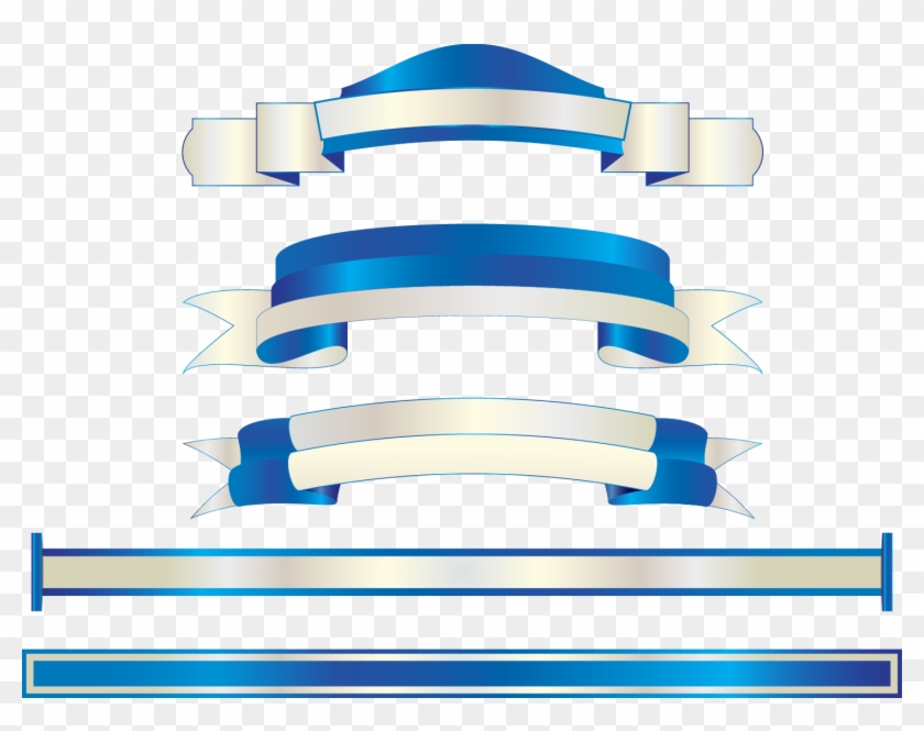 Vector Hand-painted Blue Satin Label 1454*1082 Transprent - Vector Hand ...