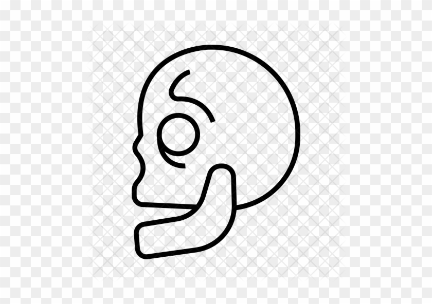 Skull Icon - Line Art - Full Size PNG Clipart Images Download