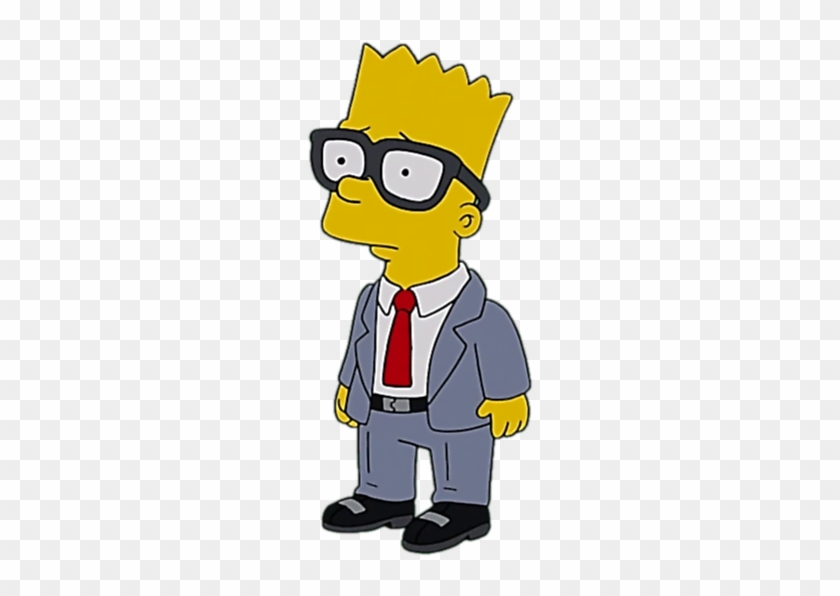 Bart Simpson With Glasses - Full Size PNG Clipart Images Download