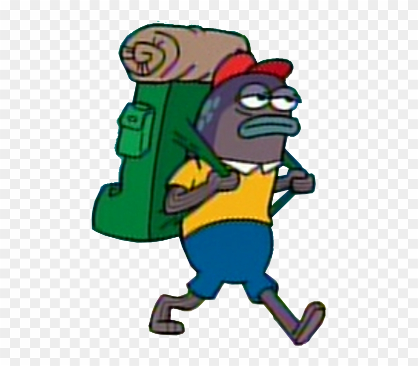 Camper - Spongebob Fish On Fire - Full Size PNG Clipart Images Download