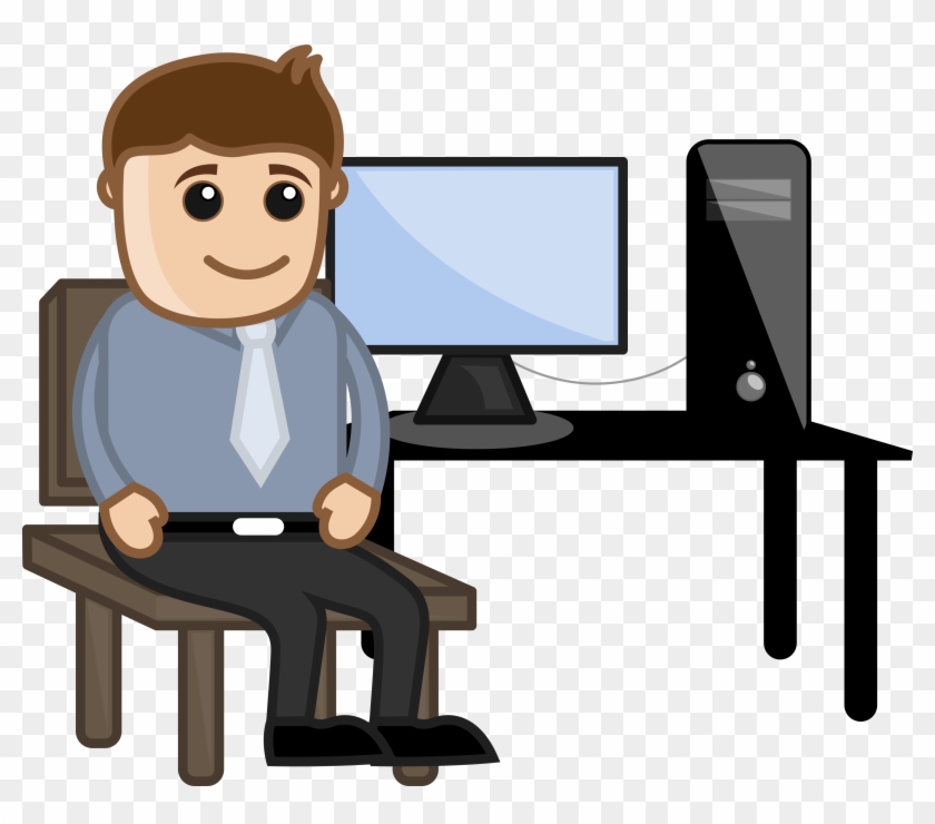 Computer Teacher - Programador De Computadoras Dibujo - Full Size PNG ...