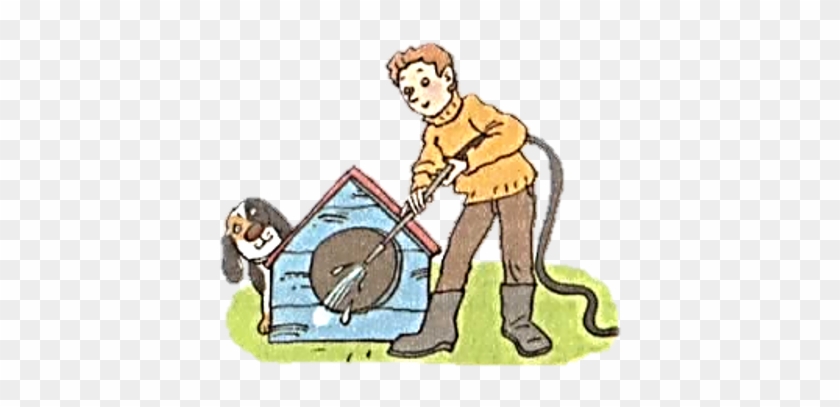 Wash A Dog House - Cartoon - Full Size PNG Clipart Images Download