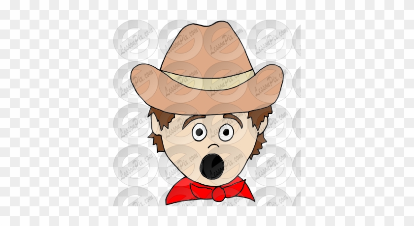 Surprised Cowboy Picture - Cartoon - Free Transparent PNG Clipart ...