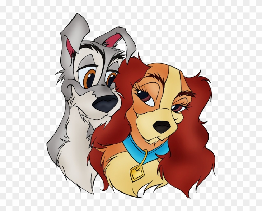 Cute Dogs Cartoon Animal Images - Lady And The Tramp Colors - Full Size ...