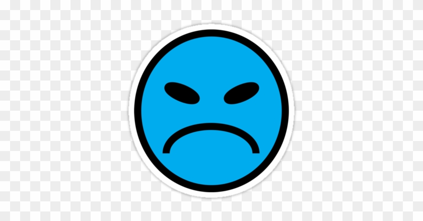 Image Of Angry Face - Sticker - Full Size PNG Clipart Images Download