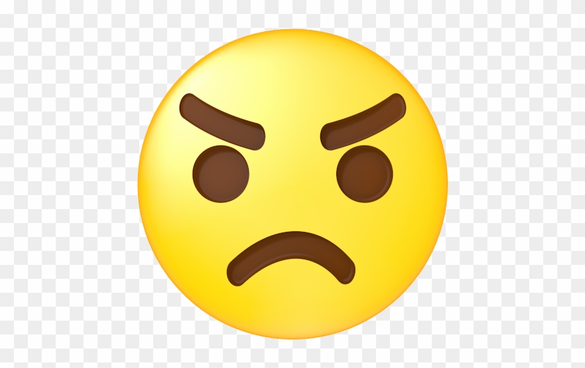 Angry / Resentful - Frown Emoji - Full Size PNG Clipart Images Download