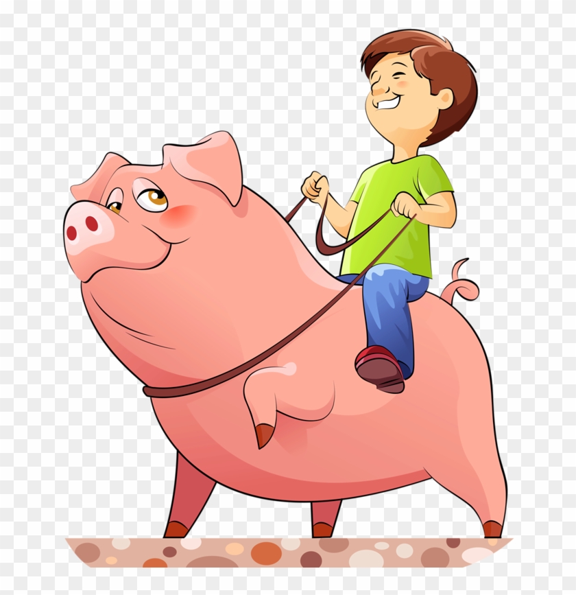 Domestic Pig Cartoon Royalty Free Illustration - Domestic Pig Cartoon ...