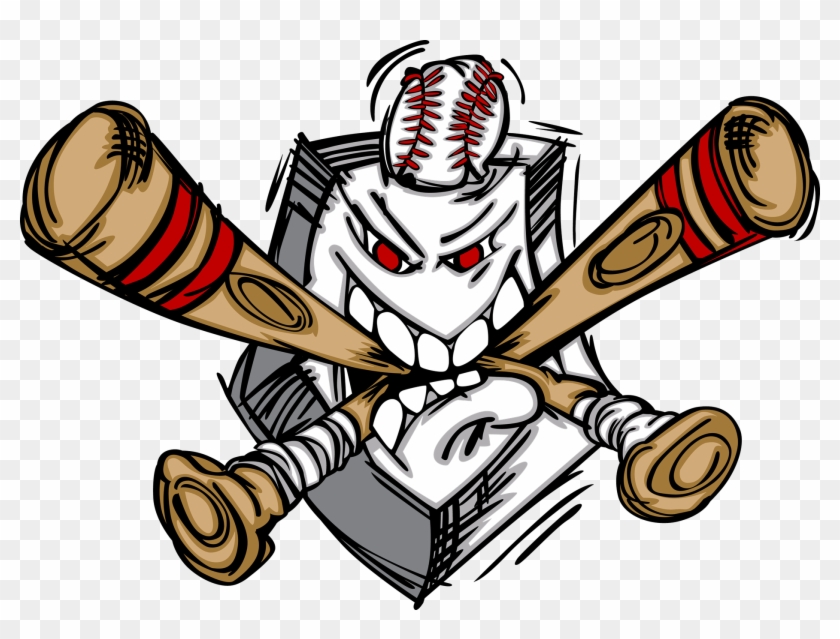 Basil's Sports Bar And Grill - Baseball Cartoon Logo - Full Size PNG ...