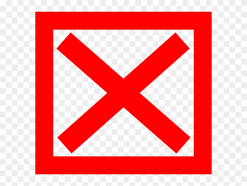 Free Vector No Red Clip Art - Red X In A Box - Full Size PNG Clipart ...
