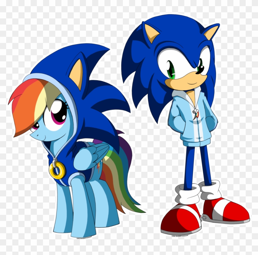 Sonic And Rainbow Dash - Rainbow Dash - Full Size PNG Clipart Images ...