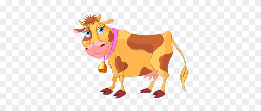 Farm Cartoon Animals Funny Cow Clip Art - Golden Cow Cartoon - Full ...
