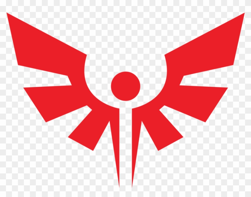 Red Winged Sun Logo By Raxion - Red Sun Logo - Full Size PNG Clipart ...