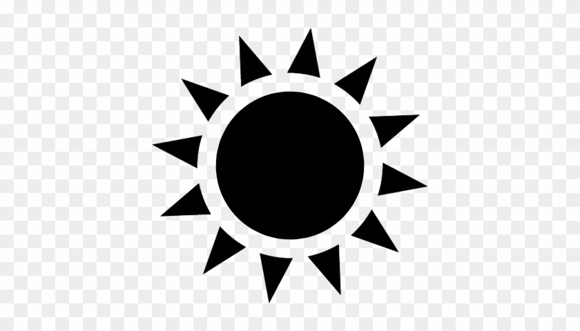 Sun With Sunrays Vector - Sun Vector Free Black - Full Size PNG Clipart ...