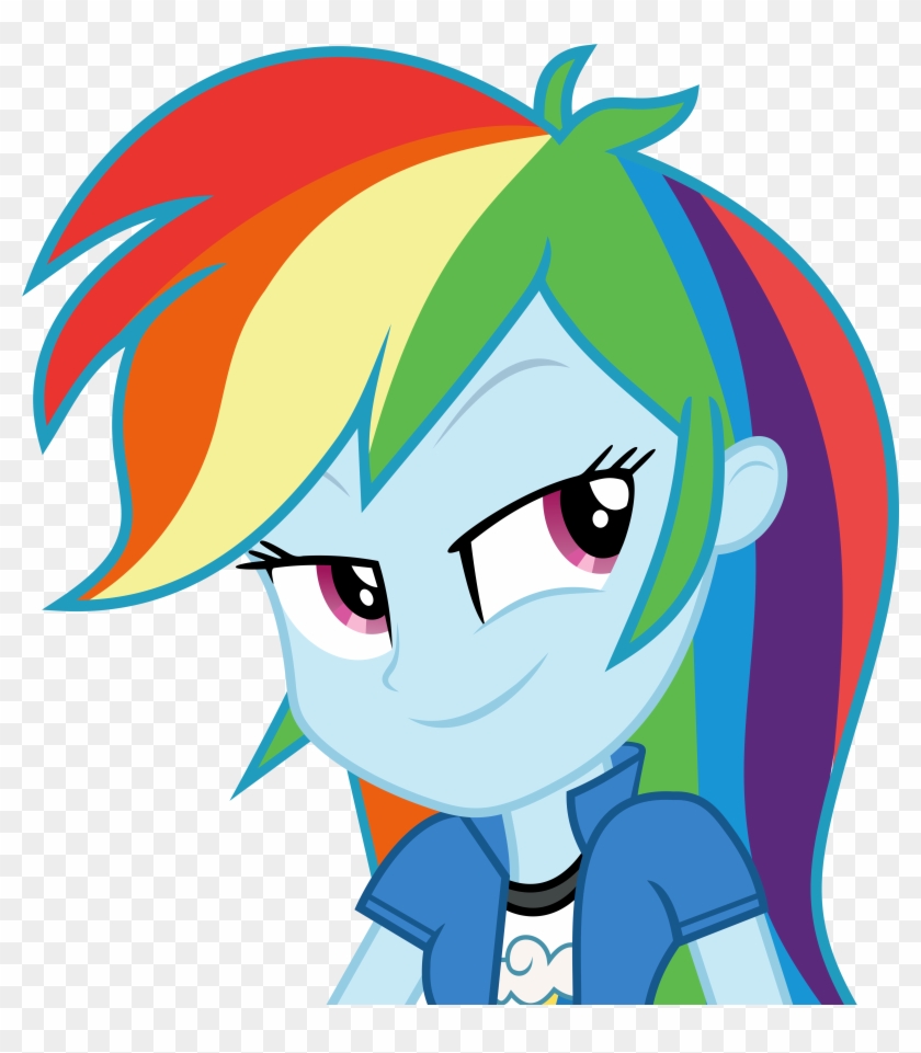 Vector By Luckreza8 Mlp Eqg 3 Rainbow Dash Vector By - Vector By ...