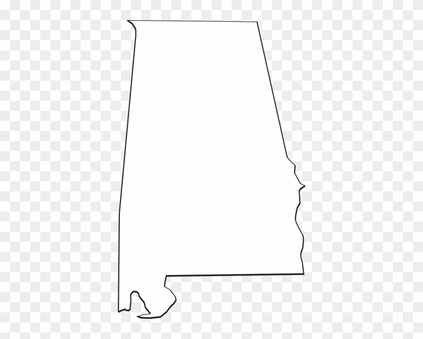 Alabama Outline Clip Art At Clker - Alabama Sillouette Png White - Full ...