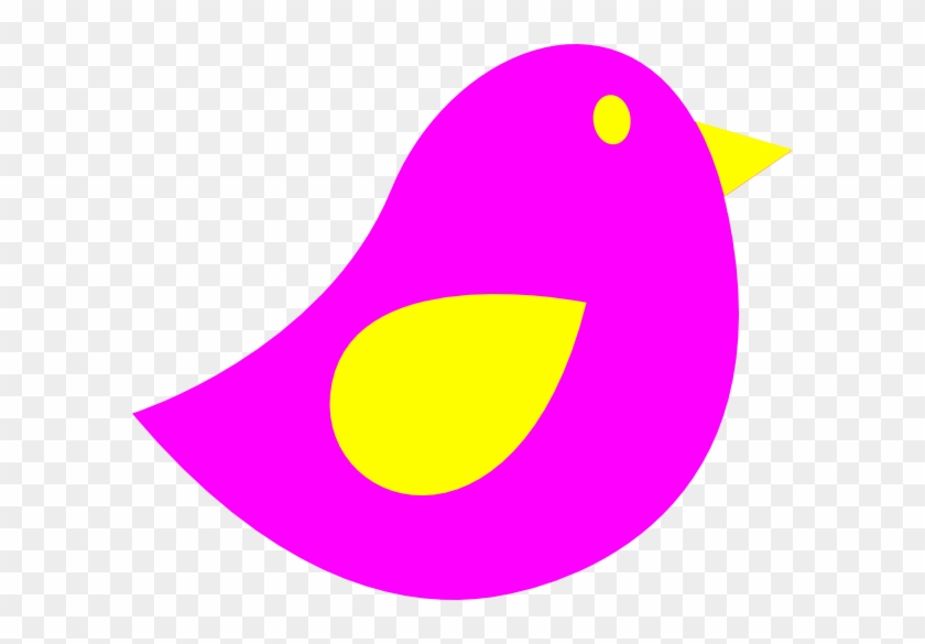 Pink Little Bird Clip Art At Clker - Bird Vector Free Png - Full Size ...