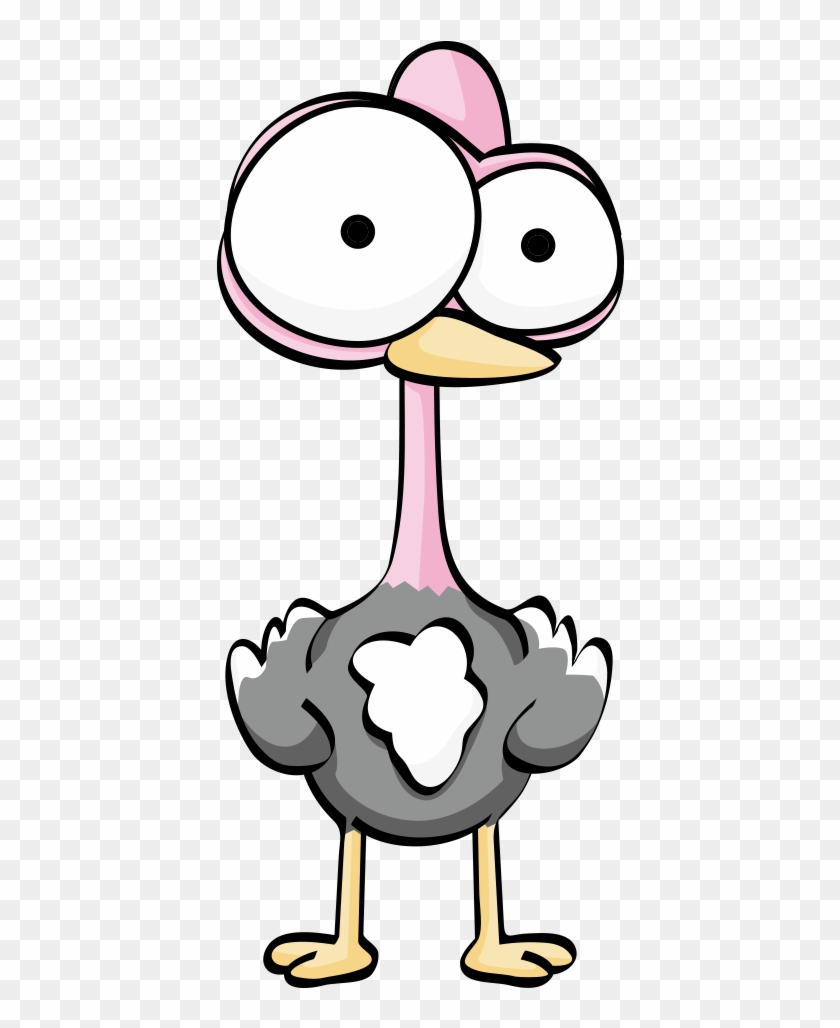 Common Ostrich Cartoon Drawing - Ostrich Cartoon Drawing - Full Size ...